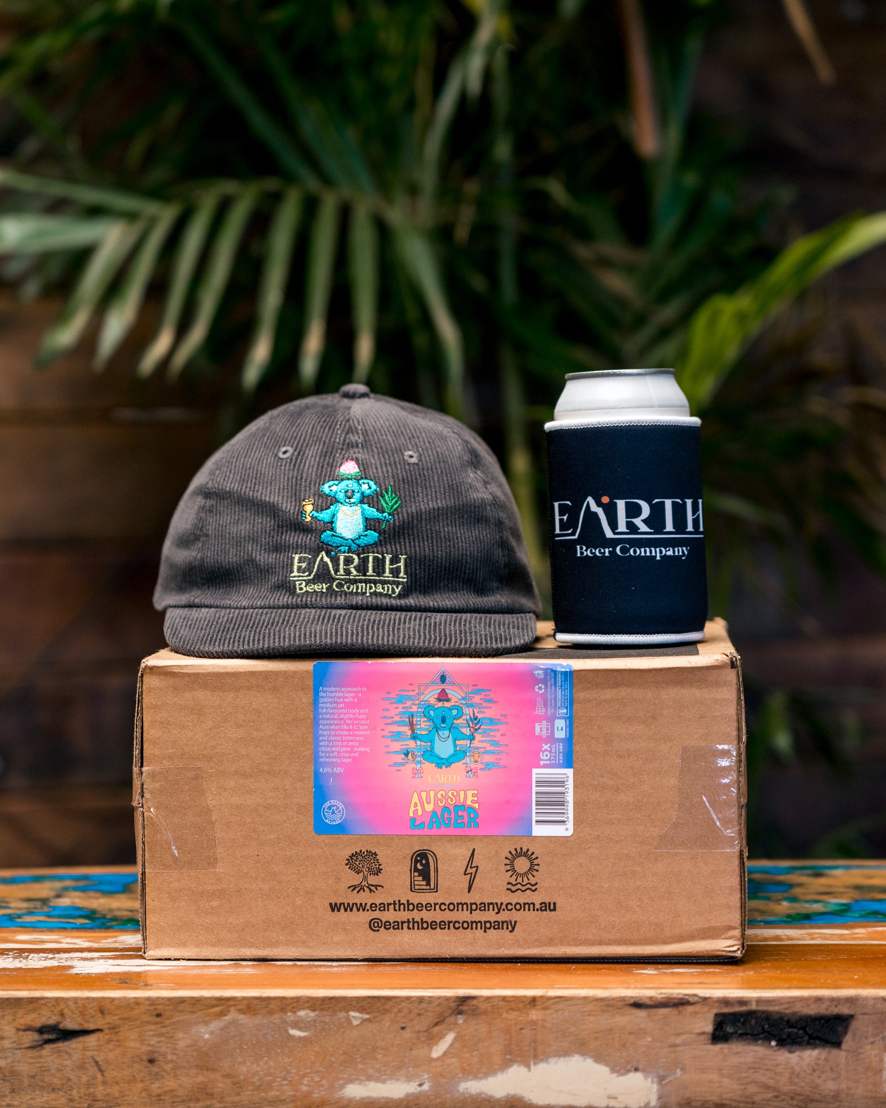 Earth Beer Co. Bundle | Stubby Cooler, Cord Hat, and Case of Beer ...